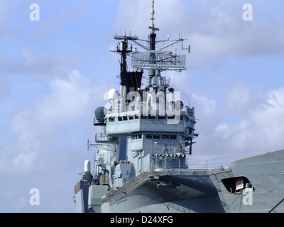 The HMS Ark Royal (R07) was a British aircraft carrier, known for its ...