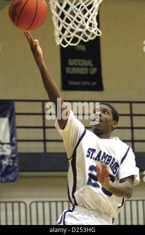 Jan. 9, 2013 - Davenport, Iowa, U.S. - St. Ambrose's Katie Jensen ...