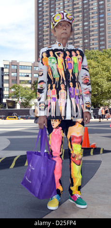 Portrait of Shail Upadhya photographed at Lincoln Center in NY in hand ...