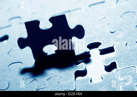 puzzle combined objects macro close up Stock Photo - Alamy