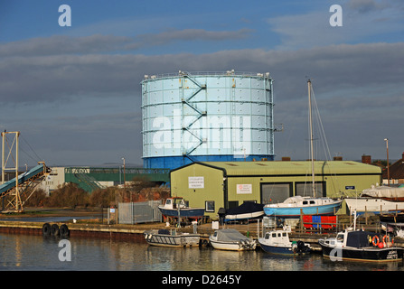 Old Gas storage tank. UK Stock Photo - Alamy