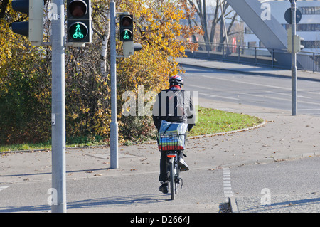 Cycle traffic lights for pedestrian crossing East-West Cycle Stock ...