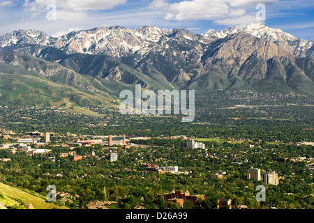 Mount Olympus Wasatch Mountains Salt Lake City Utah USA Stock Photo - Alamy