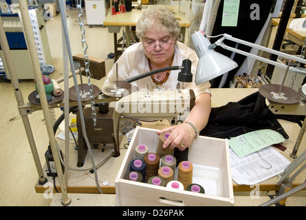 Dressmaker at the sewing machine, Germany, Europe Stock Photo - Alamy