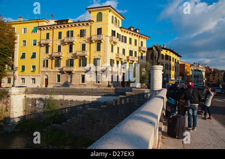 Ponte Garibaldi bridge Verona city the Veneto region Italy Europe Stock ...