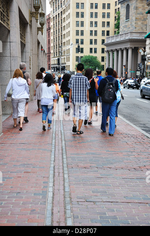 The Freedom Trail walking tour, Boston, Massachusetts, USA Stock Photo ...