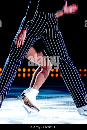 Elegant figure ice skater on ice rink Stock Photo - Alamy