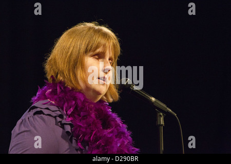 Visually impaired singer Stock Photo - Alamy