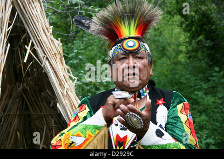Shuswap Cultural Guide At Historic Hat Creek Ranch'S Native Village, B ...