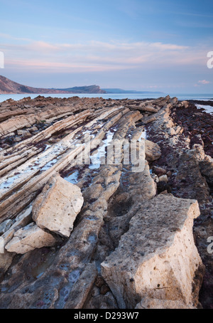 Mupe Ledges at Mupe Bay, Jurassic Coast, UNESCO World Heritage Site ...