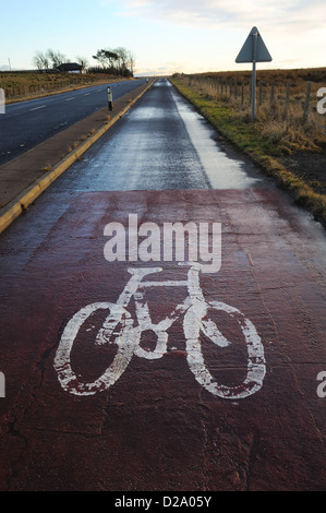 Bicycle route sign on A77, Scotland, UK Stock Photo - Alamy