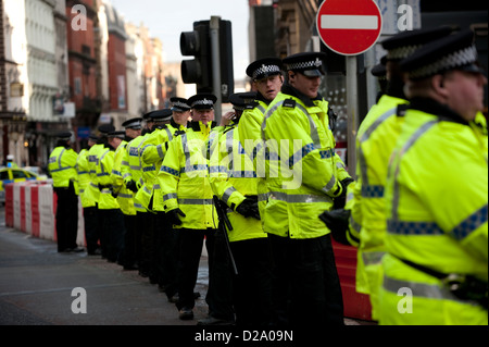 Row of Police Officers at Public Order Event UK Stock Photo - Alamy