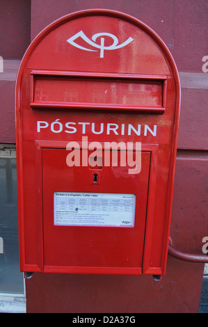Icelandic post, Reykjavik, Iceland Stock Photo - Alamy
