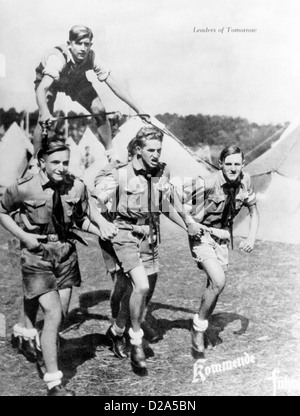 WORLD WAR II: HITLER YOUTH. /nHitler youth on parade in Germany in the ...