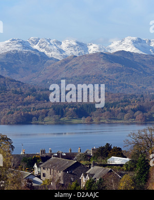 The Southern Fells and Windermere in Autumn. Lake District National ...