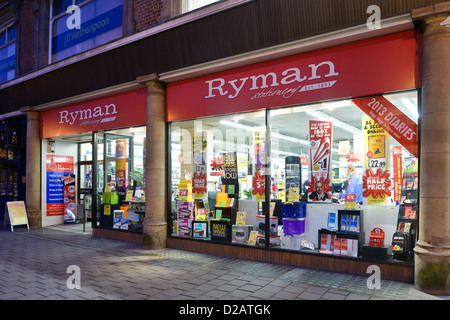 Ryman stationery shop front in Bracknell town centre, Berkshire ...