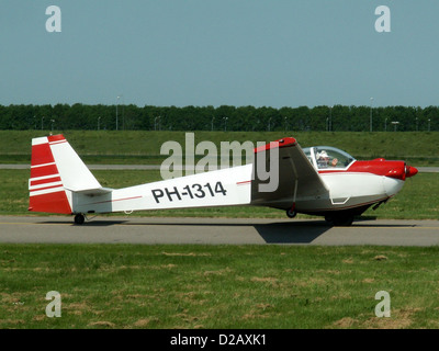 The Scheibe SF 25 C, registered PH-1314, is a motorized glider seen at ...