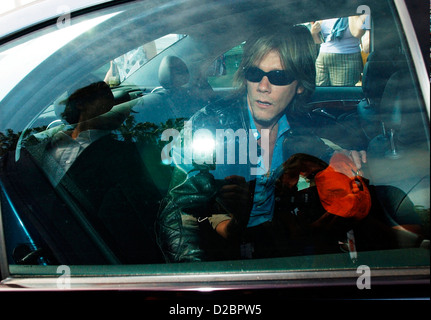 Actor Kevin Bacon arriving by car in Cannes Stock Photo - Alamy