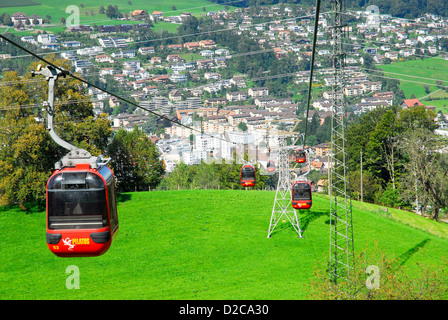 Cable Cars, Mt. Pilatus, Switzerland Stock Photo - Alamy