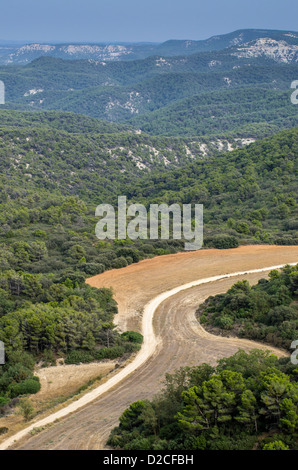 Spain, Los Monegros in Aragon photographed from an airplane Stock Photo ...