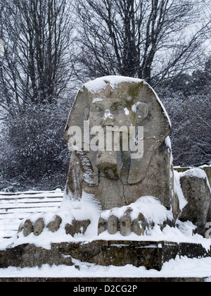 Egyptian sphinx in Crystal Palace Park, London Stock Photo - Alamy