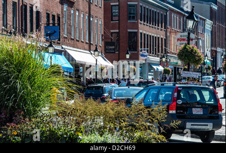 Quaint shops, Newburyport, Massachusetts, USA Stock Photo - Alamy