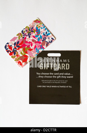 Debenhams Gift Voucher Stock Photo - Alamy