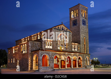 The church of Aghios Constantinos at the promenade of Volos, Magnisia ...