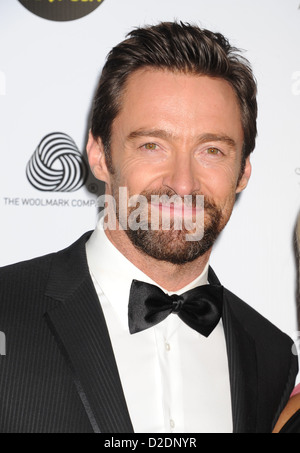 Australian actor and producer Hugh Jackman arrives at Miami ...