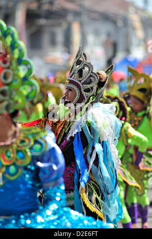 Philippines Cebu Cebu City Sinulog festival. Colourful Sinulog masks on ...
