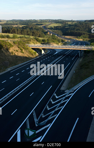 Autoroute motorway A75, Auvergne, France, Europe Stock Photo: 54498310 ...