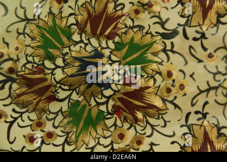 Detail of a textile painting, Gwalior, Madhya Pradesh, India Stock ...