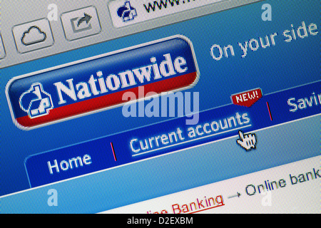 Nationwide bank logo and website close up Stock Photo - Alamy