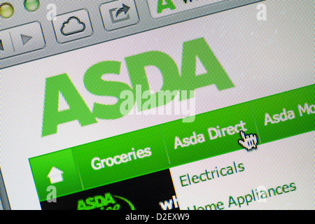 Asda logo and website close up Stock Photo - Alamy