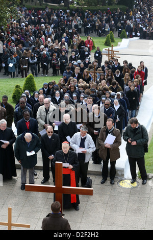 Good Friday procession of The Stations Of The Cross recited in English ...