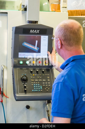 Engineer milling technician male worker Asian chinese manual hand skill ...