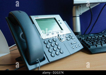Cisco IP phone on the desk in a meeting room Stock Photo - Alamy