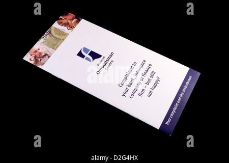 Ombudsman complaint information leaflet Stock Photo - Alamy