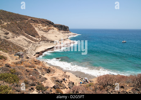 Peaceful beach or cove in south Tenerife island (Spain Stock Photo - Alamy