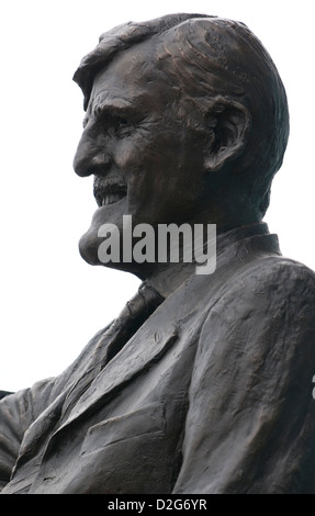 Statue of football legend Jimmy Hill, former Coventry City FC manager ...