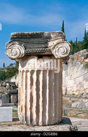 Greek ionic capital, Greek Ionic capital, Ancient Greece. Old 19th ...