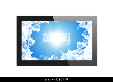 Black generic tablet pc, 3d render Stock Photo - Alamy