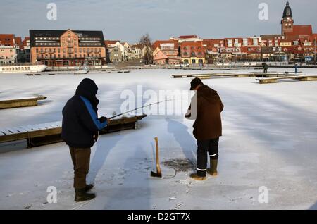 Port in Waren on the Mueritz Stock Photo - Alamy