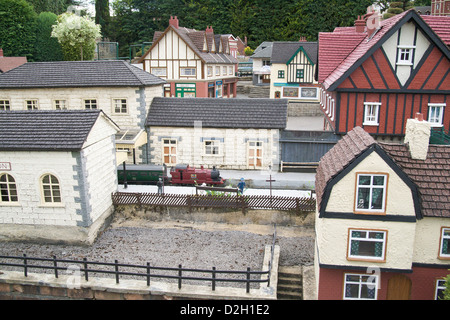 Model railway village Stock Photo - Alamy
