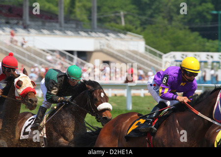 Horse Racing at River Downs track, Cincinnati, Ohio, USA Stock Photo ...