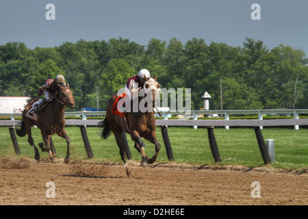Horse Racing at River Downs track, Cincinnati, Ohio, USA Stock Photo ...