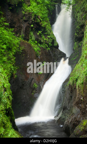 Ess-na-Larach Waterfall, Glens of Antrim, Co. Antrim, Northern Ireland ...