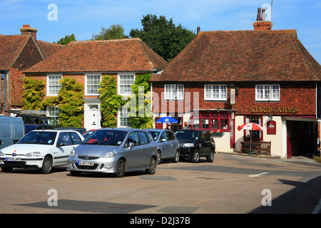 Main Square, Duck Street, Elham, Kent, United Kingdom set in the North ...
