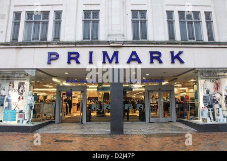 A Primark store on the high street in Cardiff, South Wales Stock Photo ...