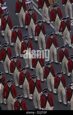 Inaugural parade, U. S. Army (Old Guard) 3rd Infantry keep in step ...